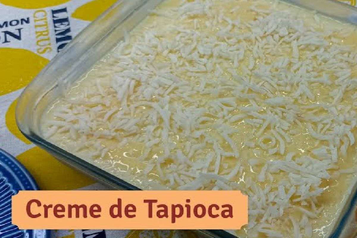 Creme de tapioca super fácil de fazer impossível comer uma vez só