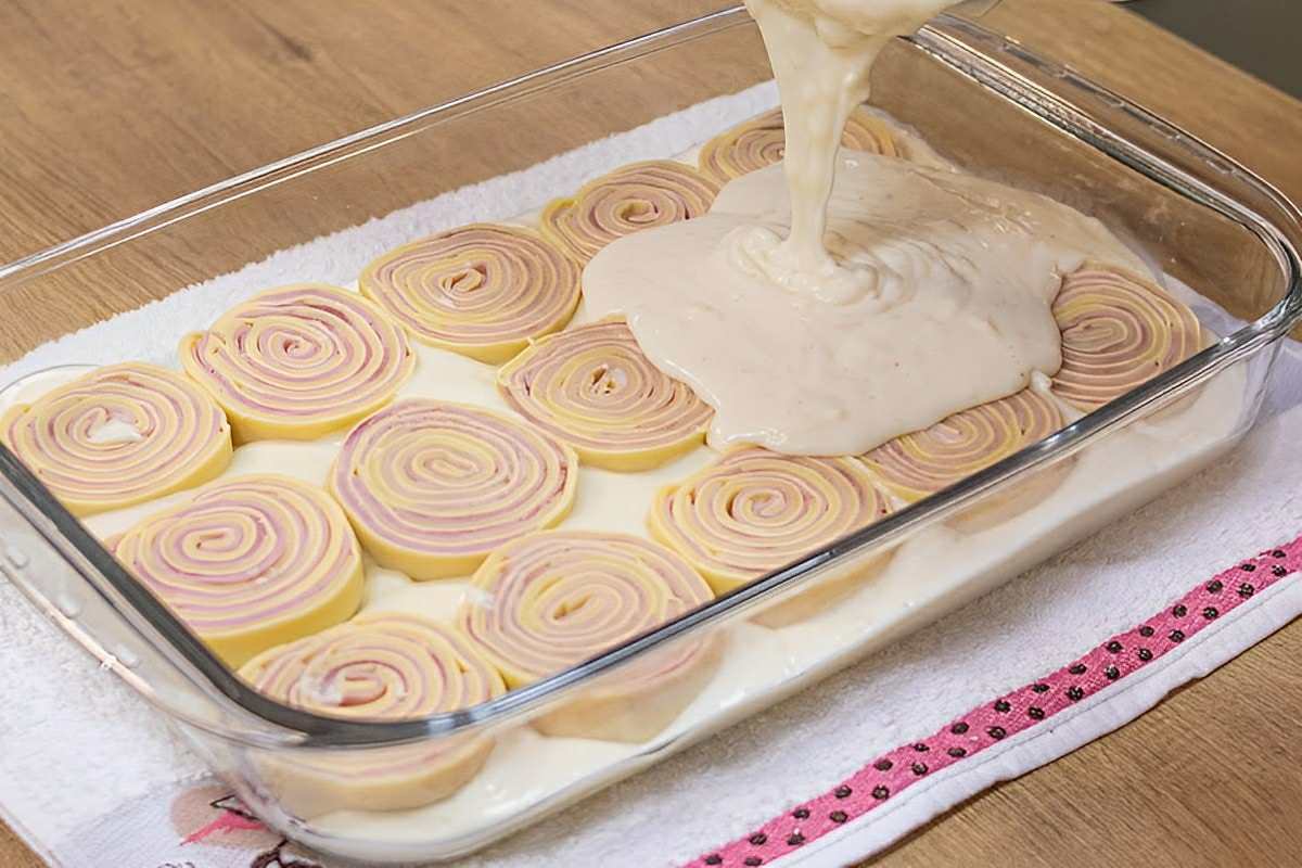 Rondelli de presunto e queijo super saboroso para você servir no almoço ...