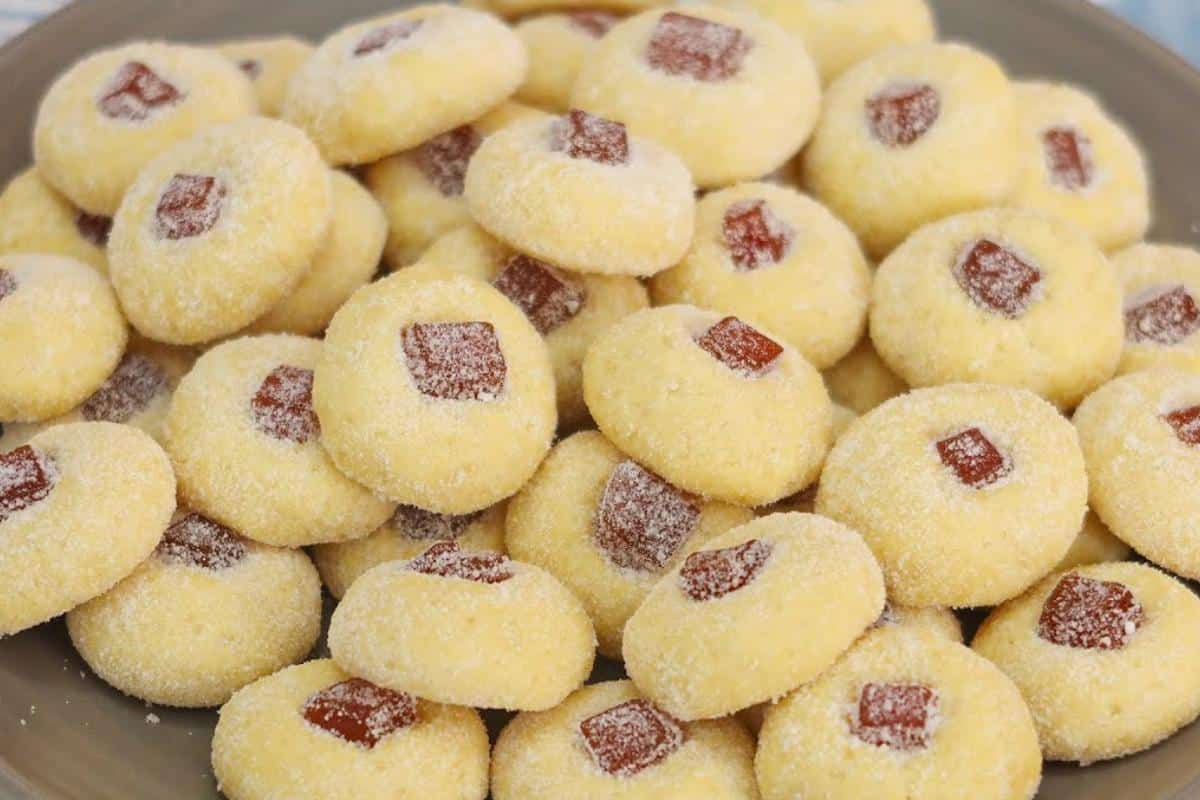 Como fazer biscoito amanteigado com goiabada que desmancha na boca