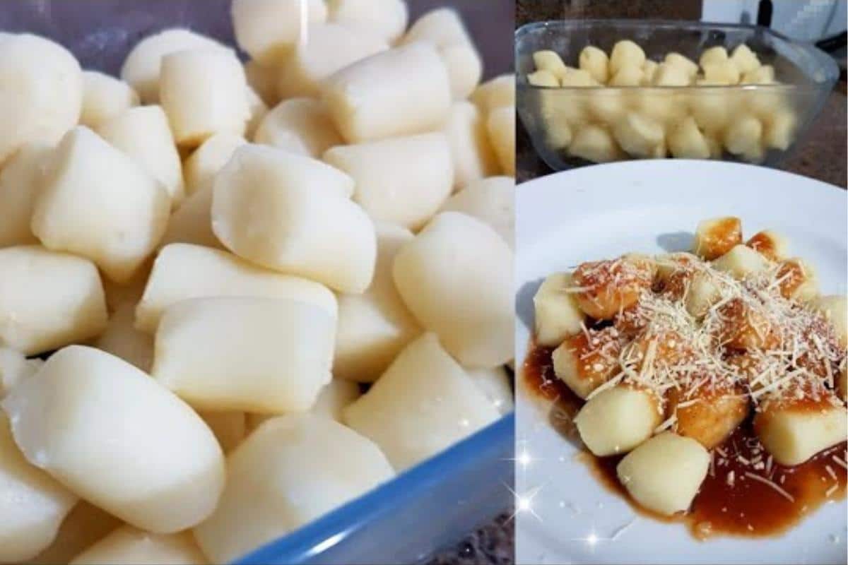 Aprendi esse nhoque sem trigo, com somente 3 ingredientes com uma ...