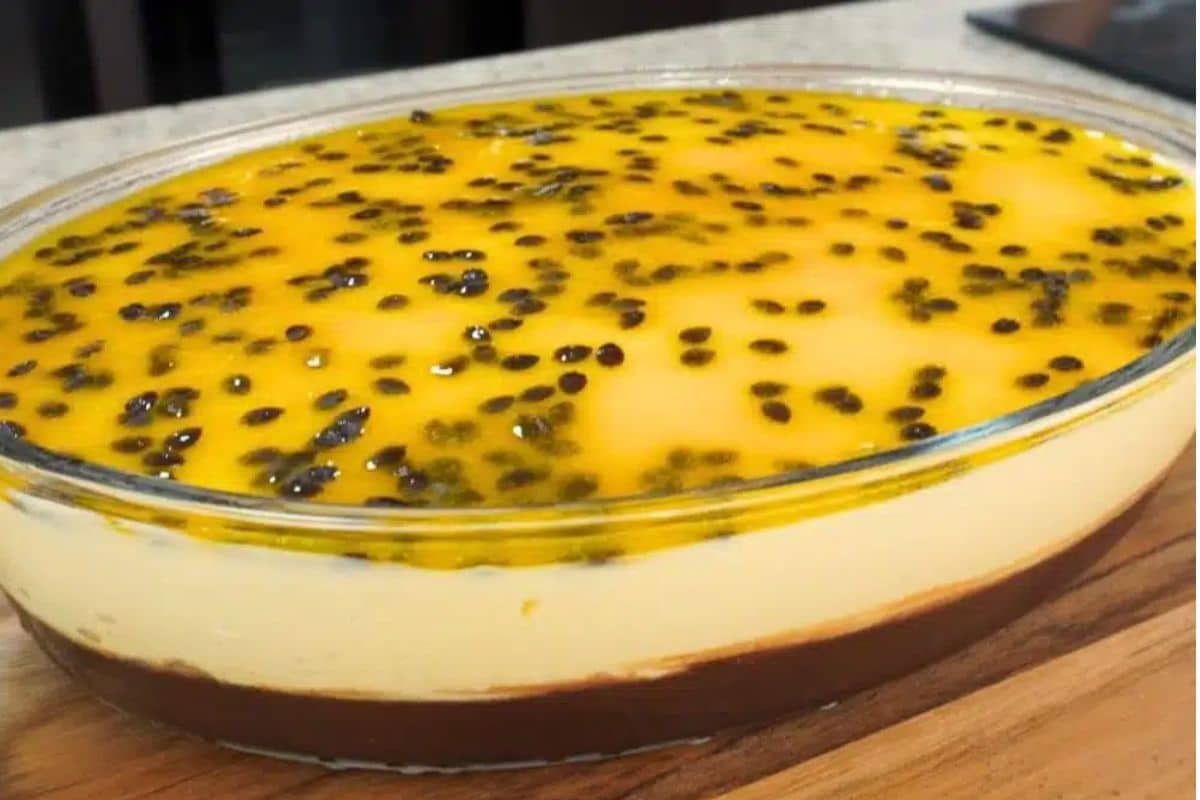 Mousse de maracujá com leite Ninho