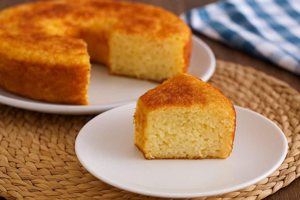 Bolo de arroz com queijo: simples, cremoso e irresistível