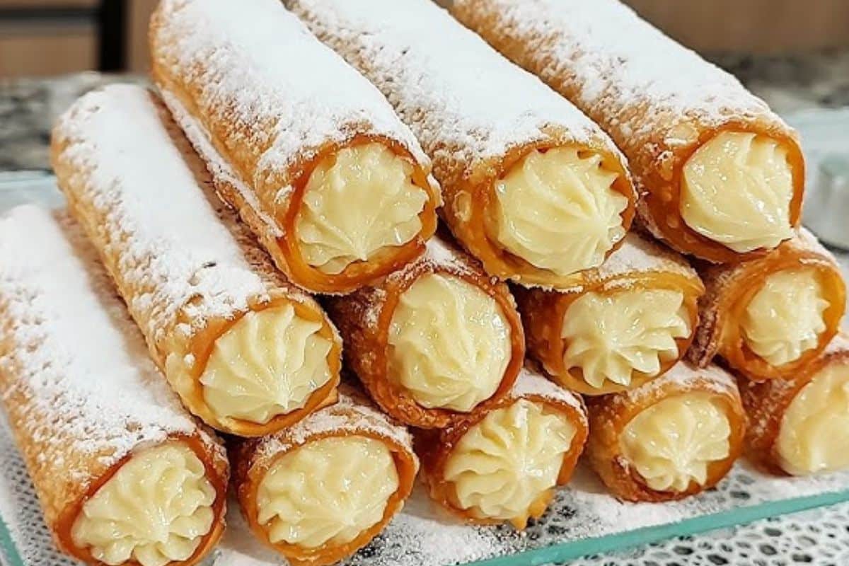 Como fazer cannoli italiano doce